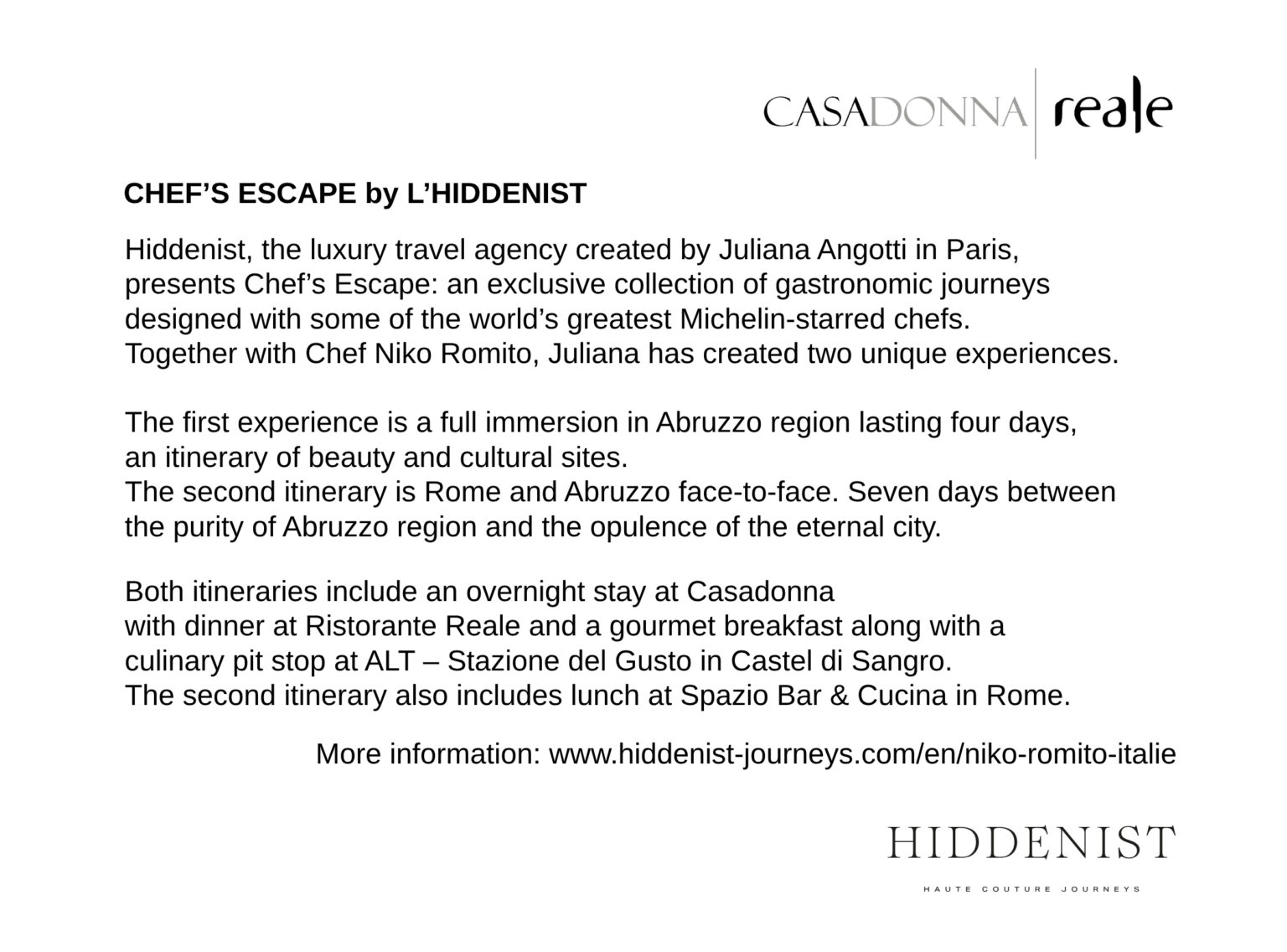 Reale Ristorante – Niko Romito