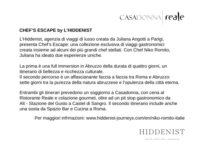 Reale Ristorante – Niko Romito