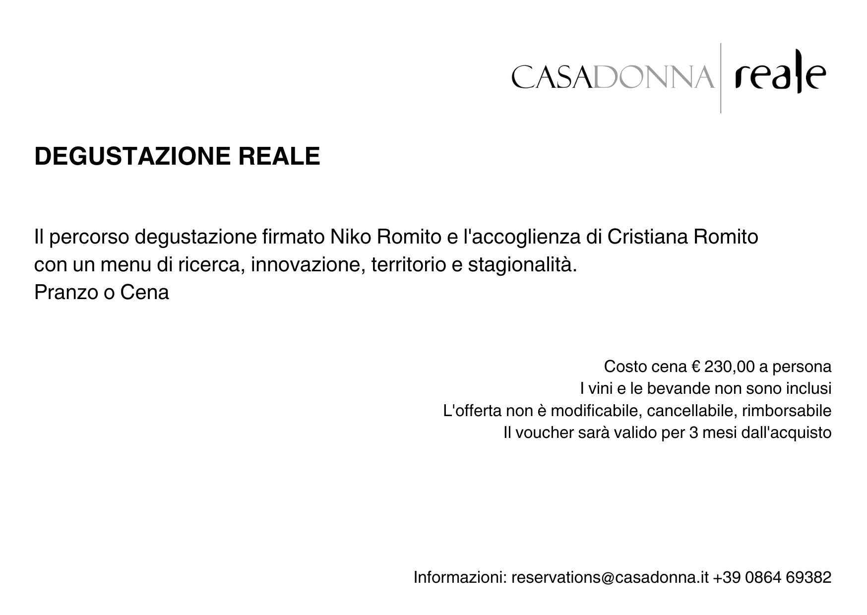 Reale Ristorante – Niko Romito